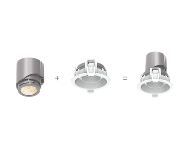 Residential LED recessed downlight